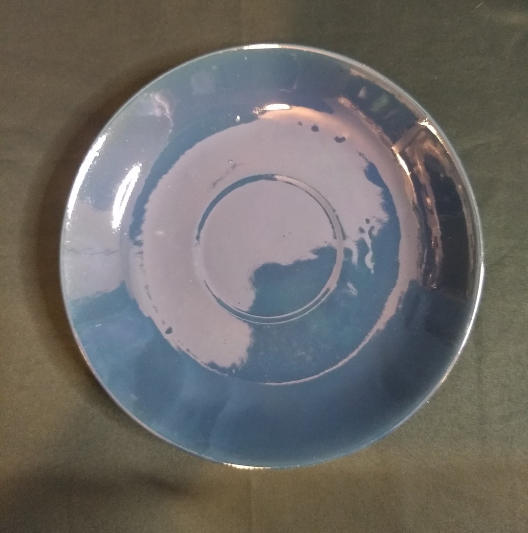 Blue TT Takito Vintage Lusterware Saucer - Etsy