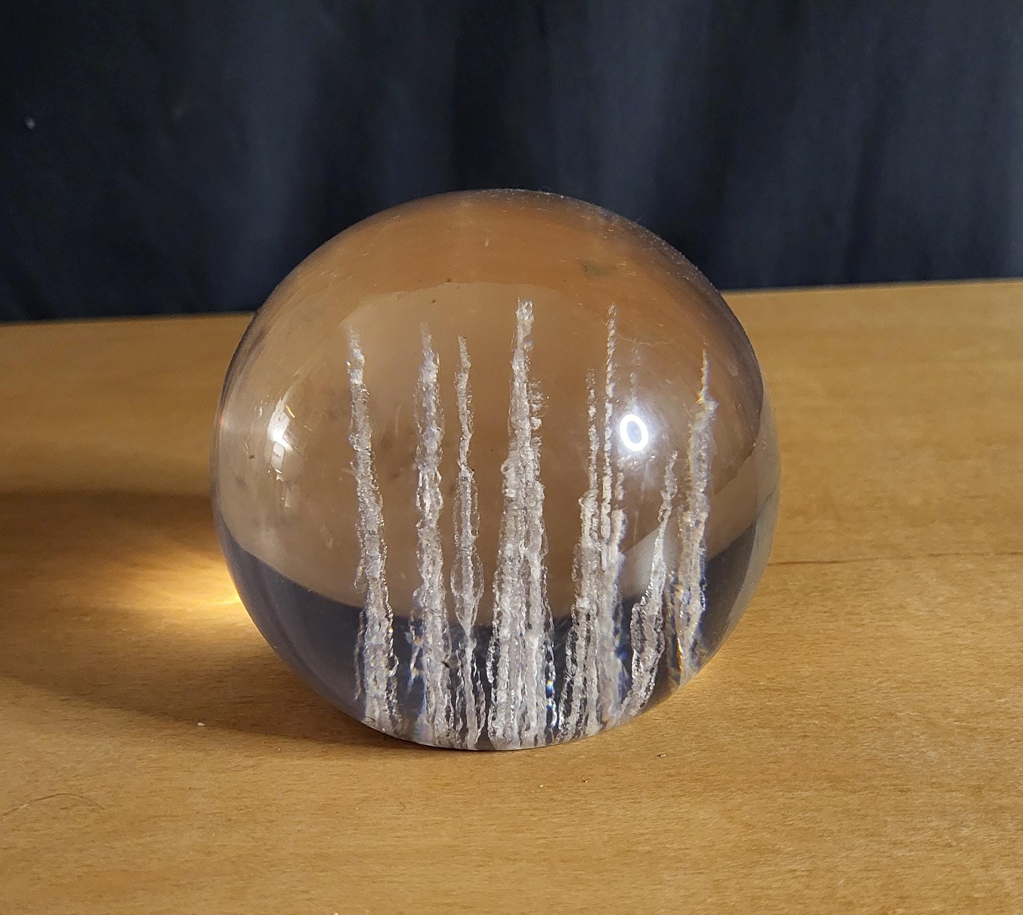 Resin Orb Paperweight With Controlled Bubbles Inside - Etsy