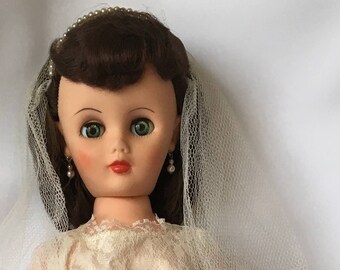 Vintage Bride Doll - Etsy