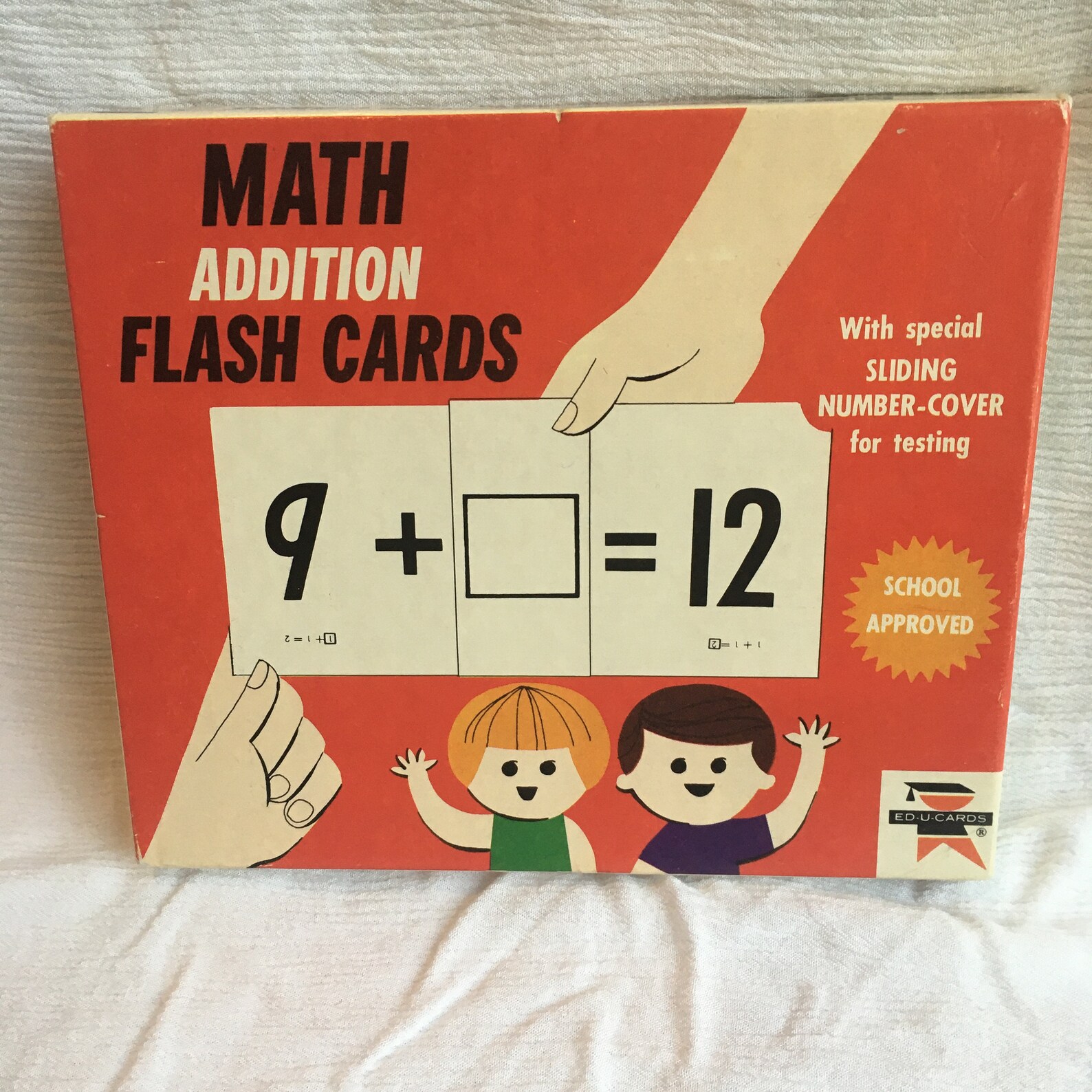 Vintage MATH CARDS Educational Teacher's Aid Addition Subtraction Set ...