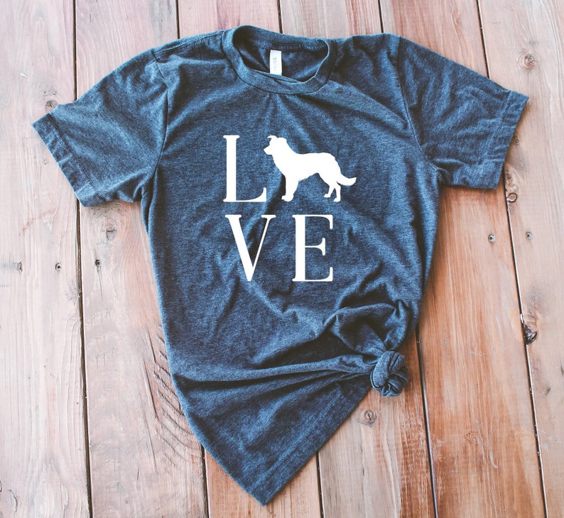 I Love My Border Collie Shirt // Border Collie Shirts // Dog - Etsy
