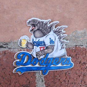 Los Angeles Dodgers Godzilla - Etsy