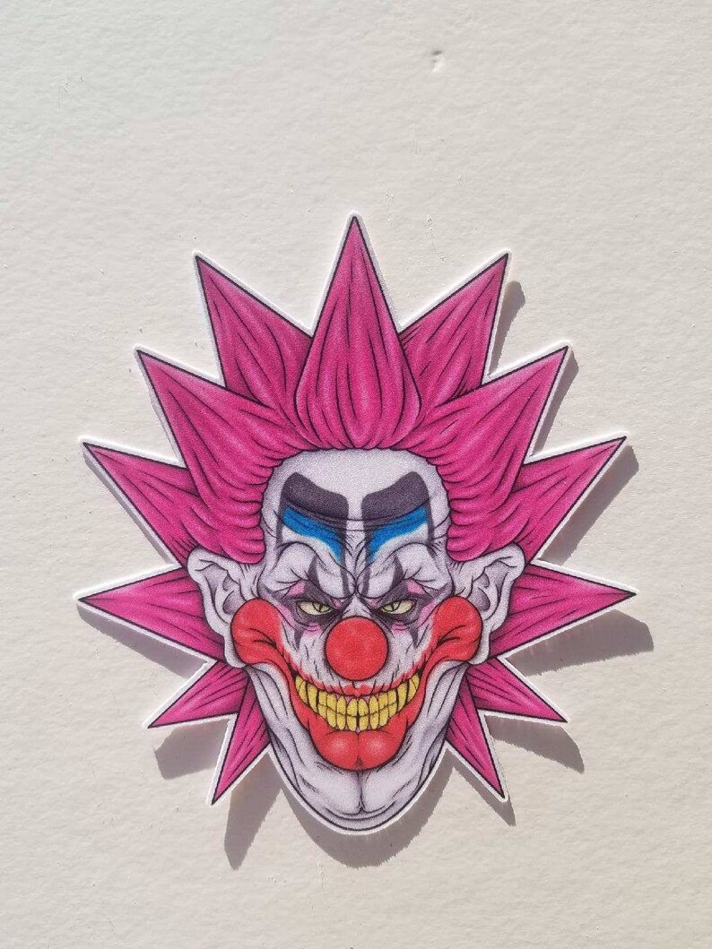 Killer Klowns Spike Sticker - Etsy
