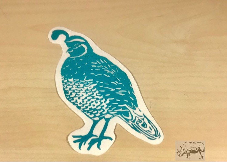 Quail Vinyl Decal | Etsy