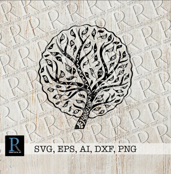 Zentangle Tree SVG Cut File Mandala Tree SVG Single Layered | Etsy