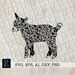 Pygmy Goat SVG File, Zentangle Goat SVG, Mandala Goat SVG, Goat Cut ...