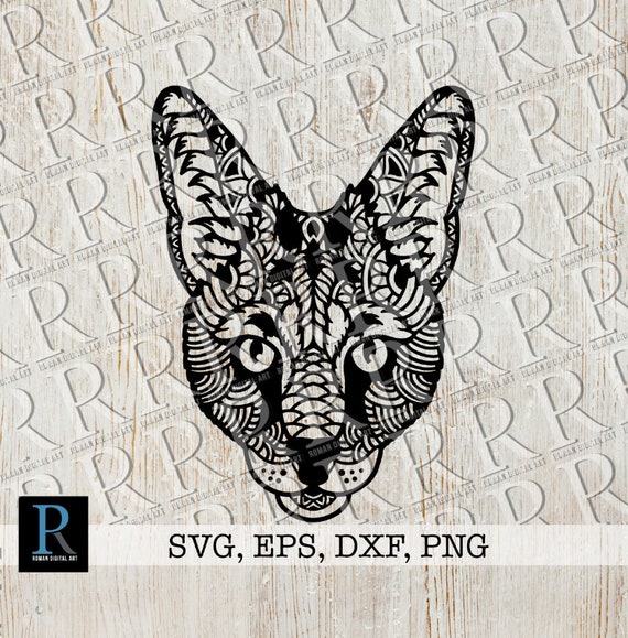 Savannah Cat SVG Serval SVG File Mandala Savannah Cat - Etsy Australia