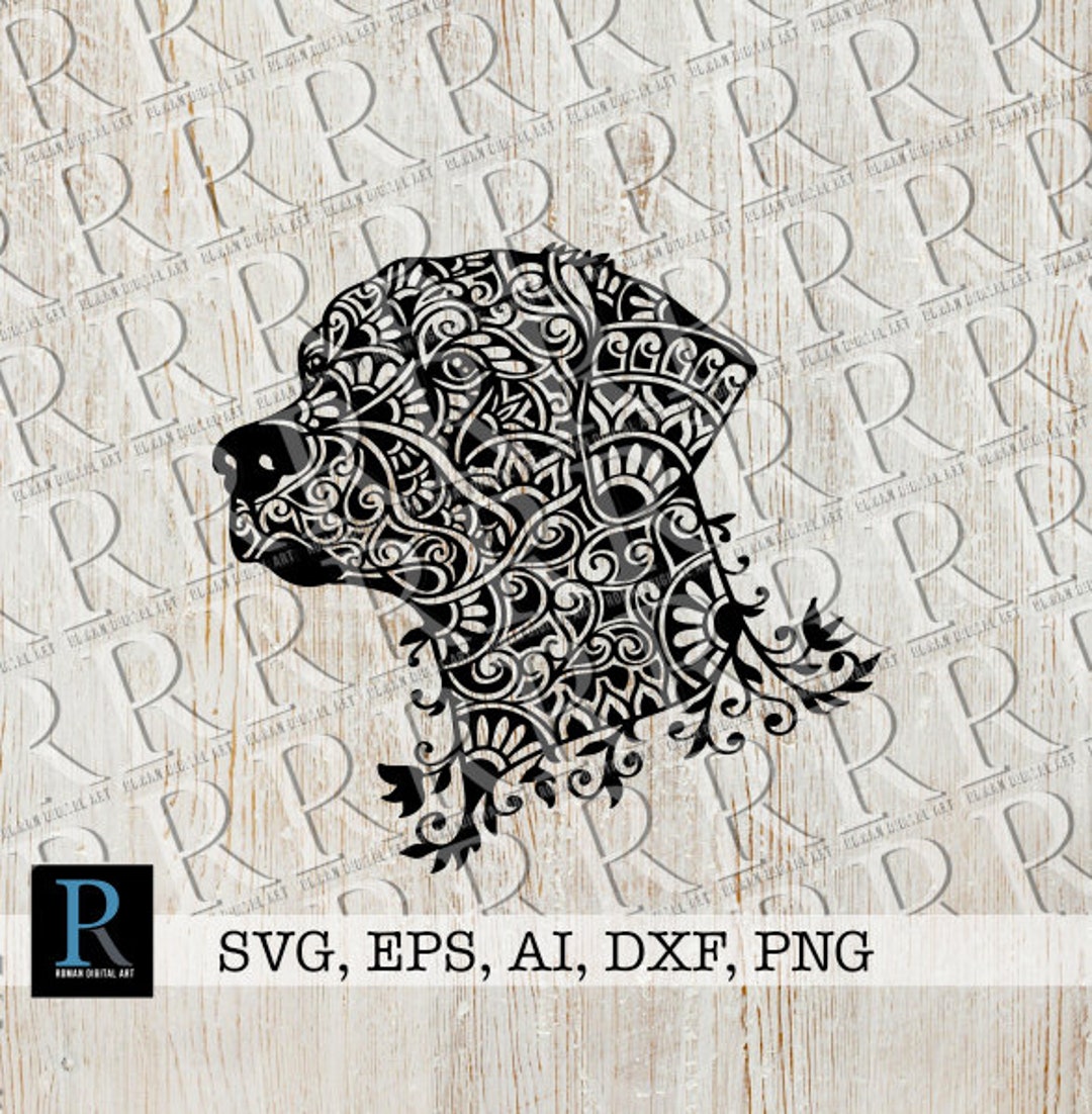 Rhodesian Ridgeback Dog SVG File, Rhodesian Ridgeback Cut File, Mandala ...