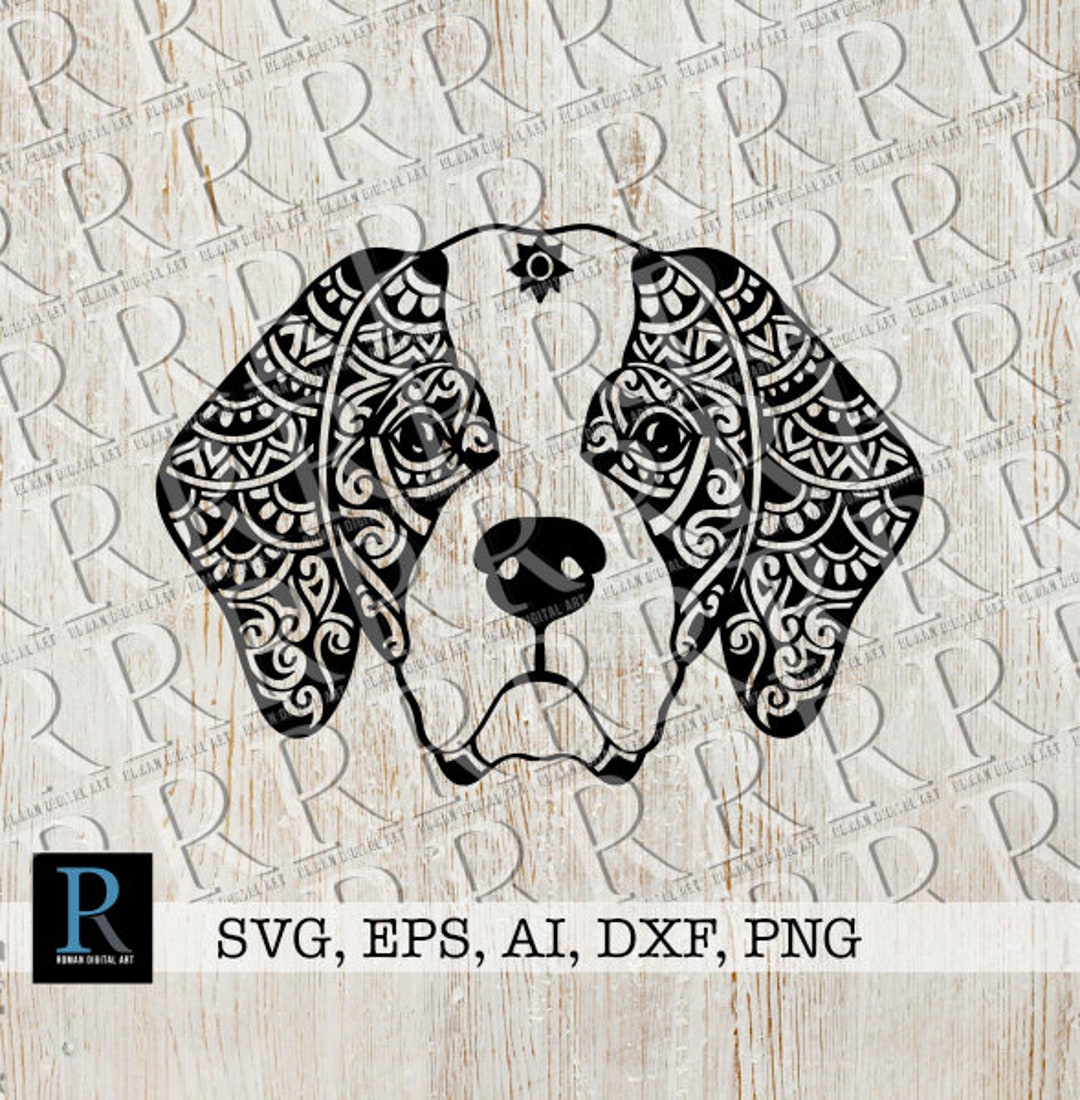 English Pointer SVG, Zentangle Pointer SVG, Mandala Pointer SVG ...