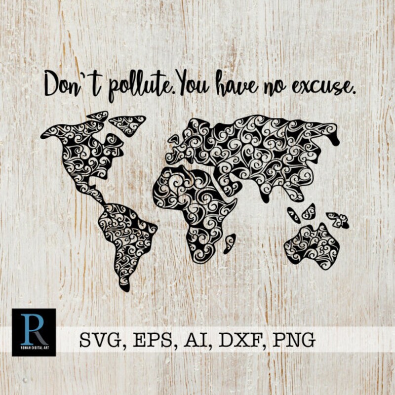 Mandala World Map - Etsy