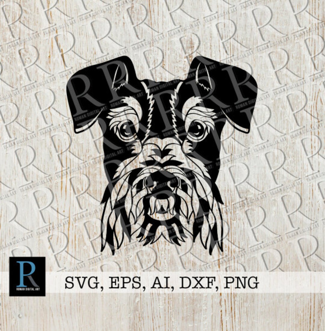 Schnauzer SVG Cut File, Dog Cutting File, Schnauzer Cricut, Schnauzer ...