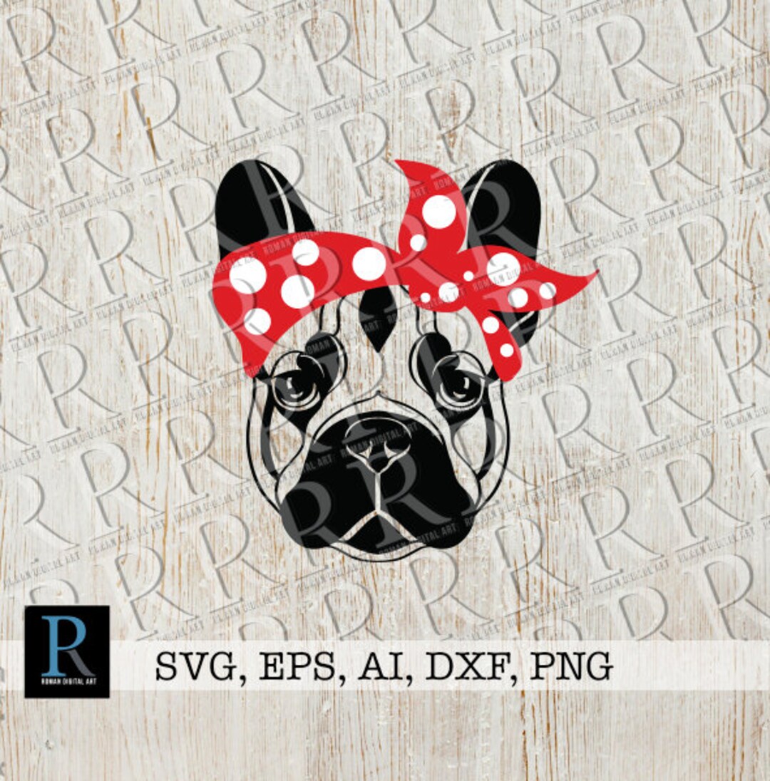 Bandana French Bulldog SVG Cut File - Etsy
