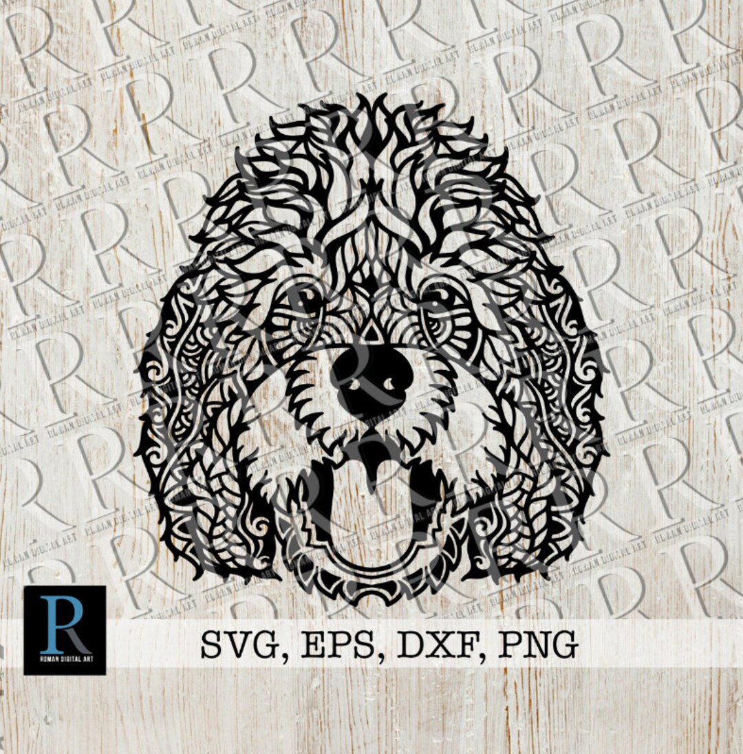 Goldendoodle Mandala SVG: Groodle Clipart, Laser Cut File - Etsy