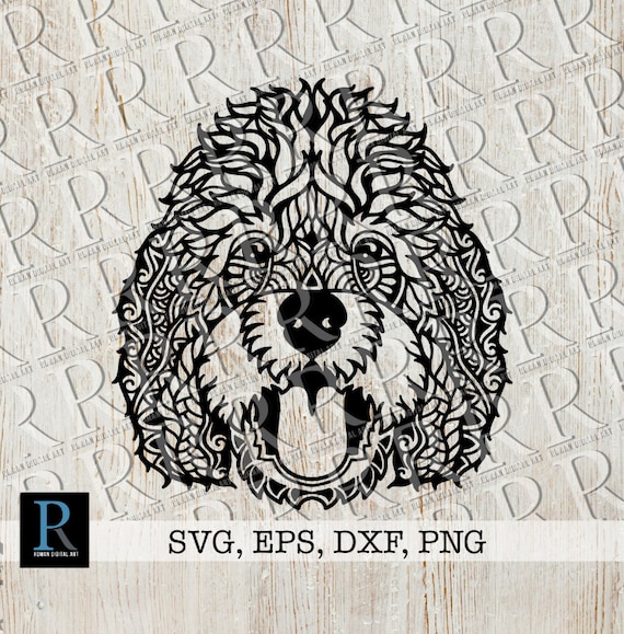 Golden Doodle Dog SVG File Goldendoodle Cut File Groodle - Etsy