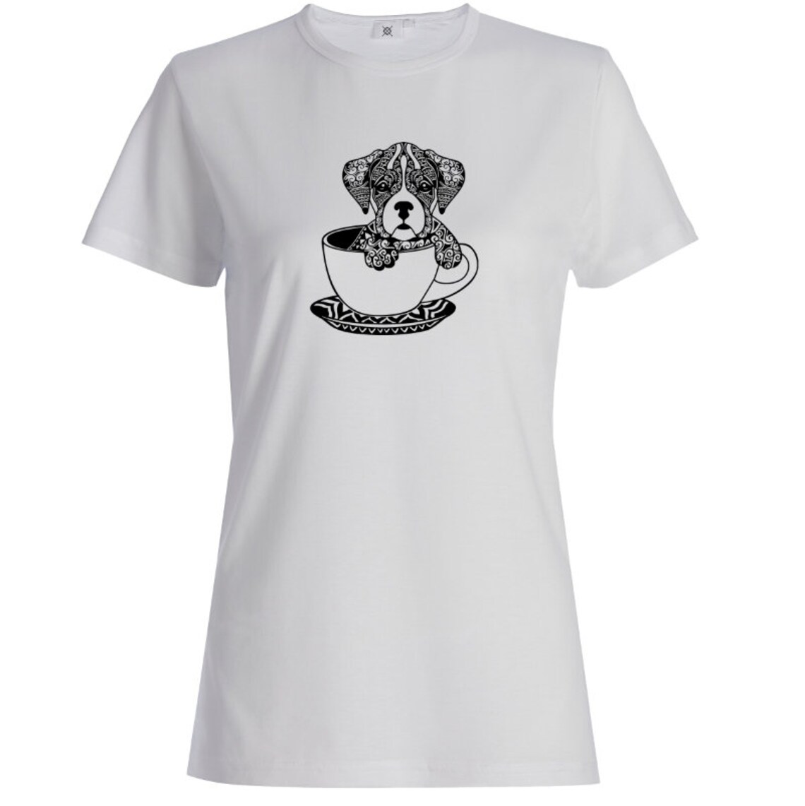 Zentangle Boxer Puppy SVG Boxer Cut File Single Layered - Etsy