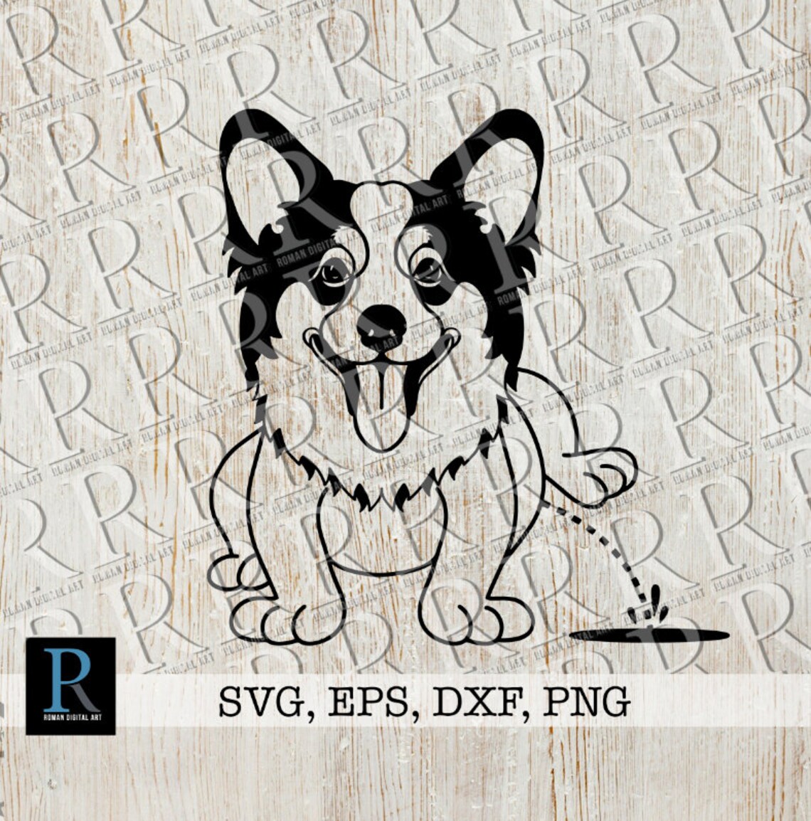 Corgi SVG Cricut File Corgi Peeing SVG Funny Corgi Cut File | Etsy
