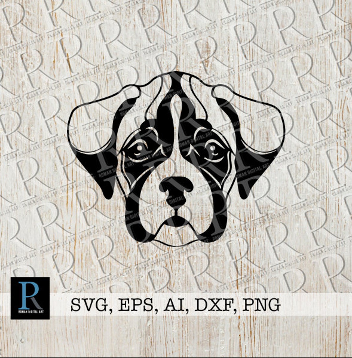 Boxer Dog Puppy SVG File Boxer Dog Cut File Single Layered - Etsy