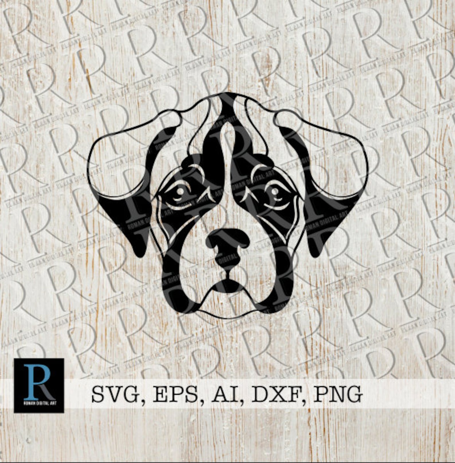 Boxer Dog Puppy SVG File Boxer Dog Cut File Single Layered - Etsy
