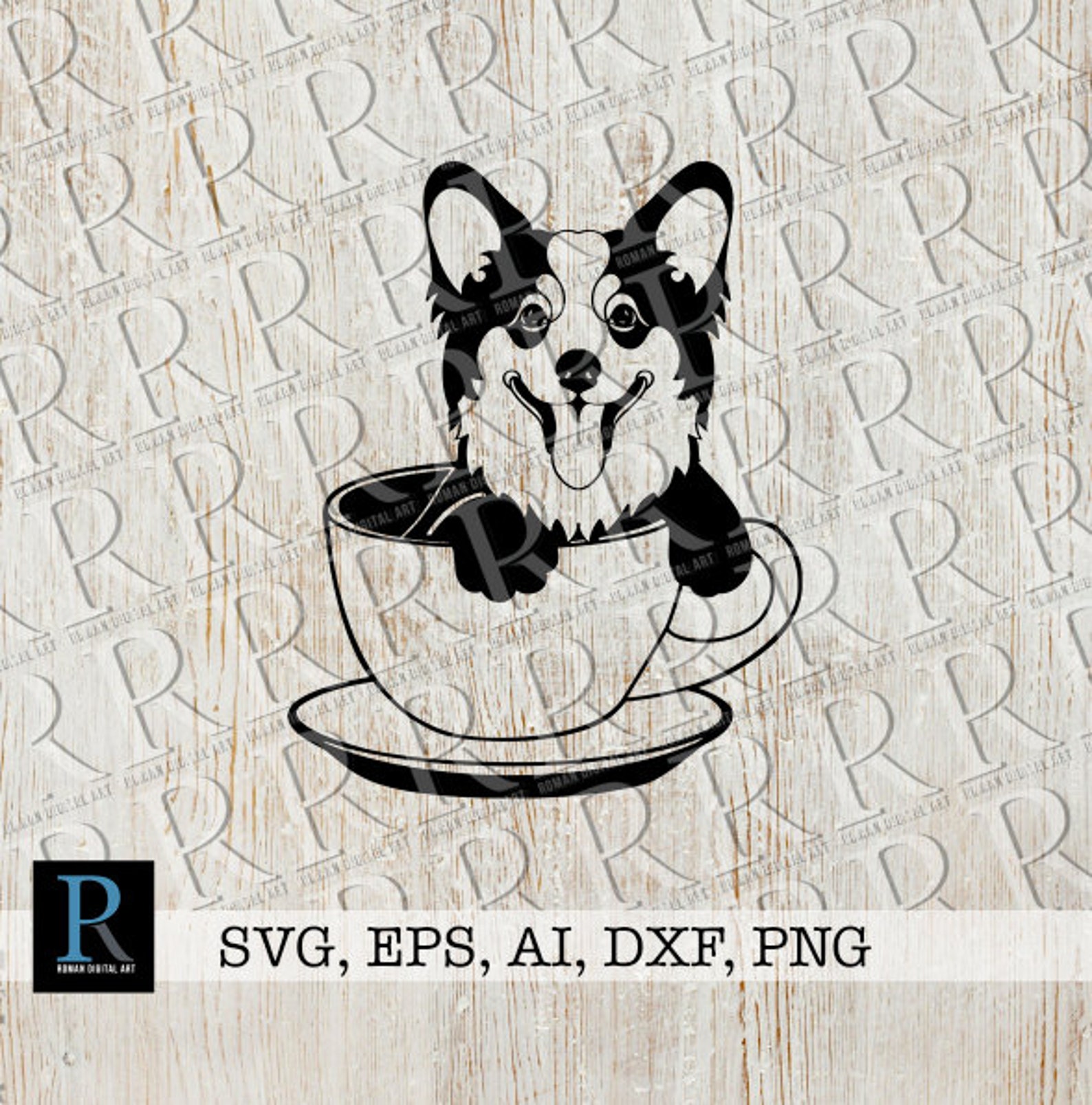 Corgi Cutting Design Corgi SVG File Single Layered - Etsy