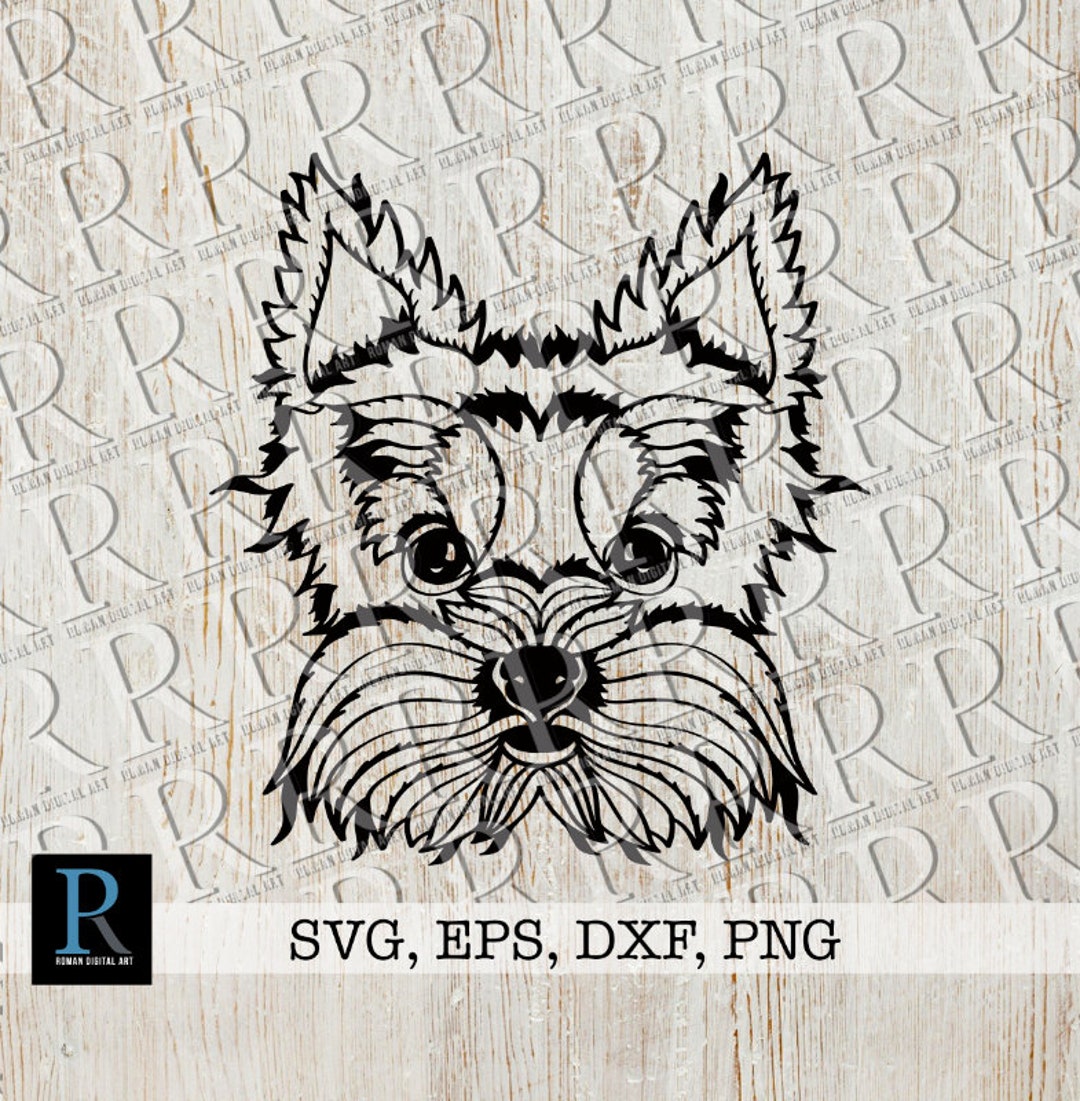 Yorkshire Terrier SVG: Single Layer Yorkie Cut File - Etsy