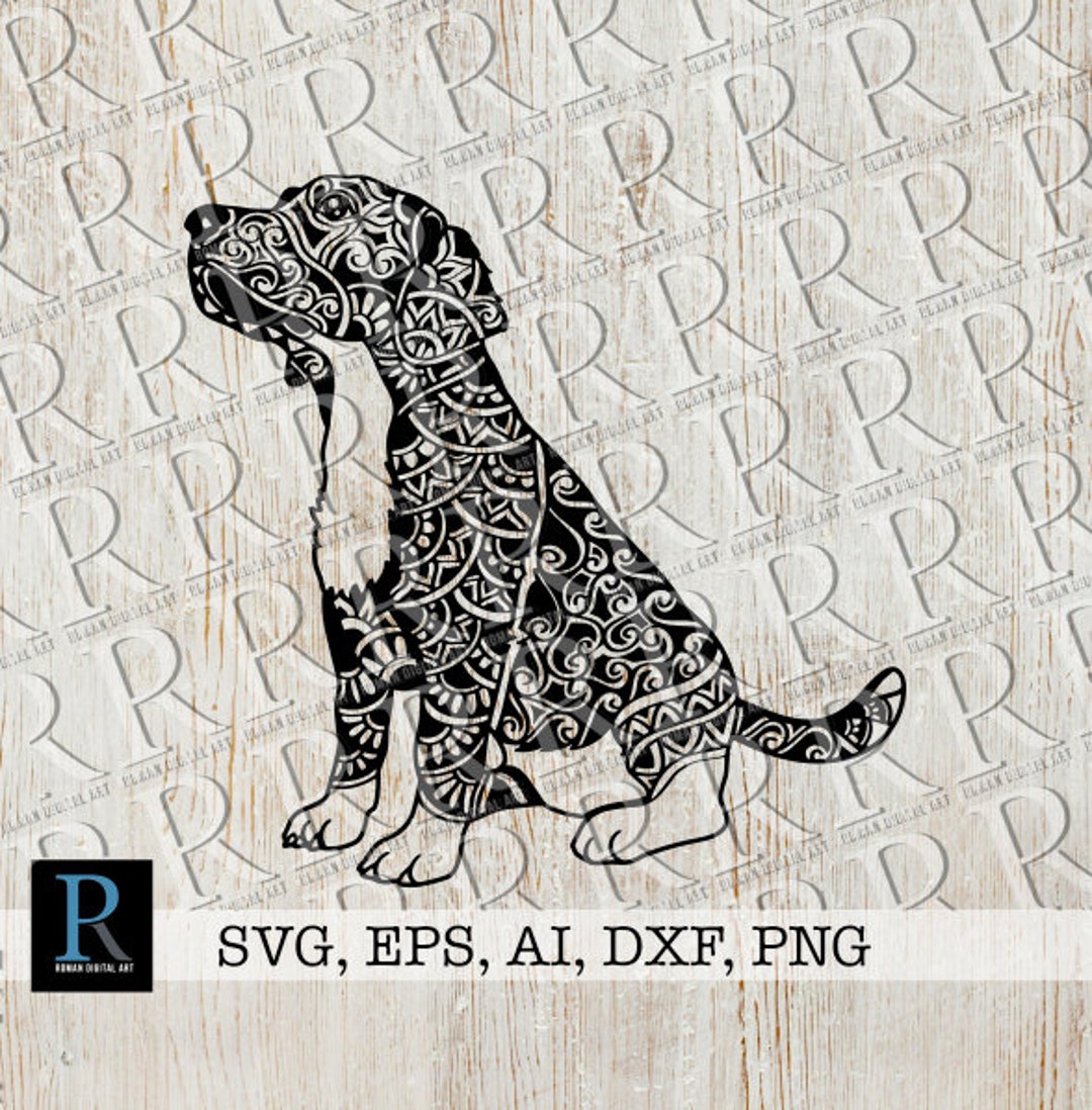 Mandala Labrador SVG, Zentangle Labrador SVG, Labrador SVG File ...