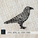 Raven SVG File, Zentangle Raven SVG, Mandala Raven SVG, Bird Svg File ...