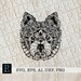 Zentangle West Highland White Terrier SVG, Mandala Westie SVG File ...