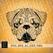 Zentangle Pug SVG, Mandala Pug Svg, Dog for Cricut, Zentangle for ...