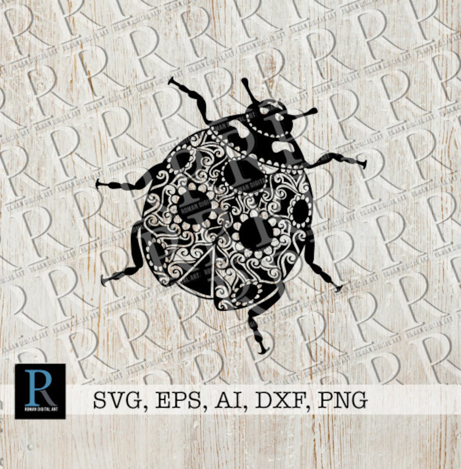 Zentangle Ladybird SVG Ladybug SVG Mandala Ladybird SVG - Etsy