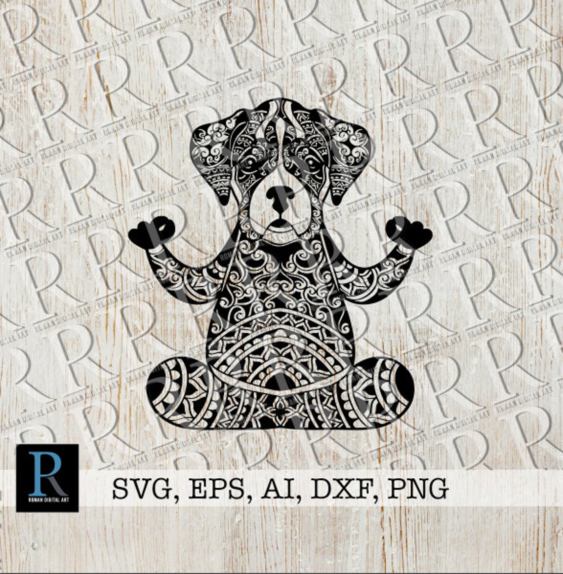 Mandala Yoga Boxer SVG Cut File Yoga Cricut Design Boxer | Etsy