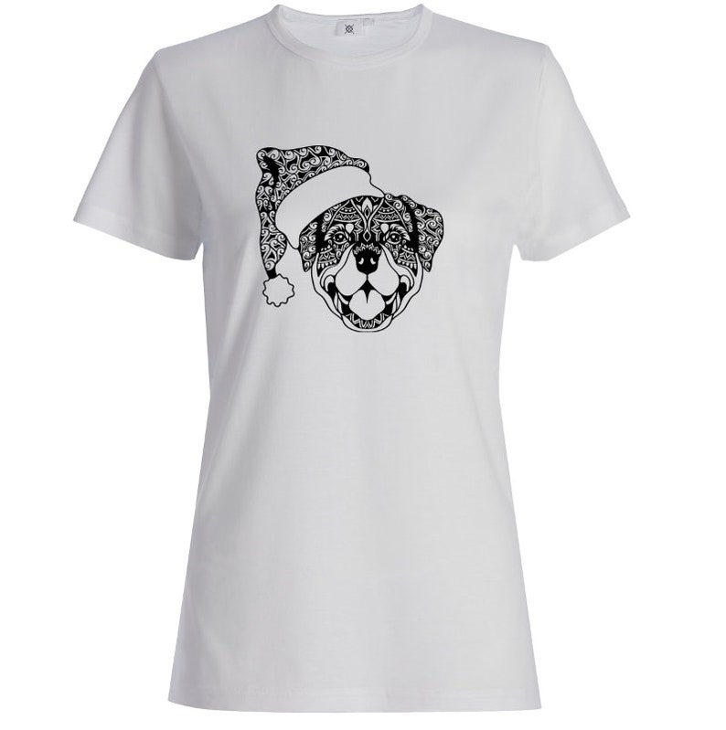 Mandala Christmas Rottweiler SVG Christmas Mandala SVG | Etsy