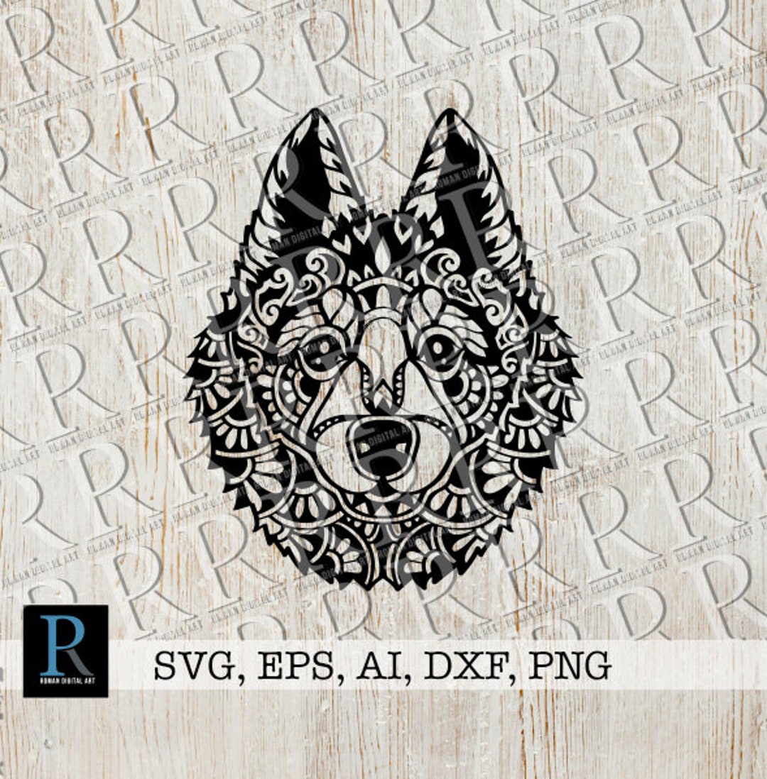 Mandala Schipperke SVG: Zentangle Dog Cut File - Etsy
