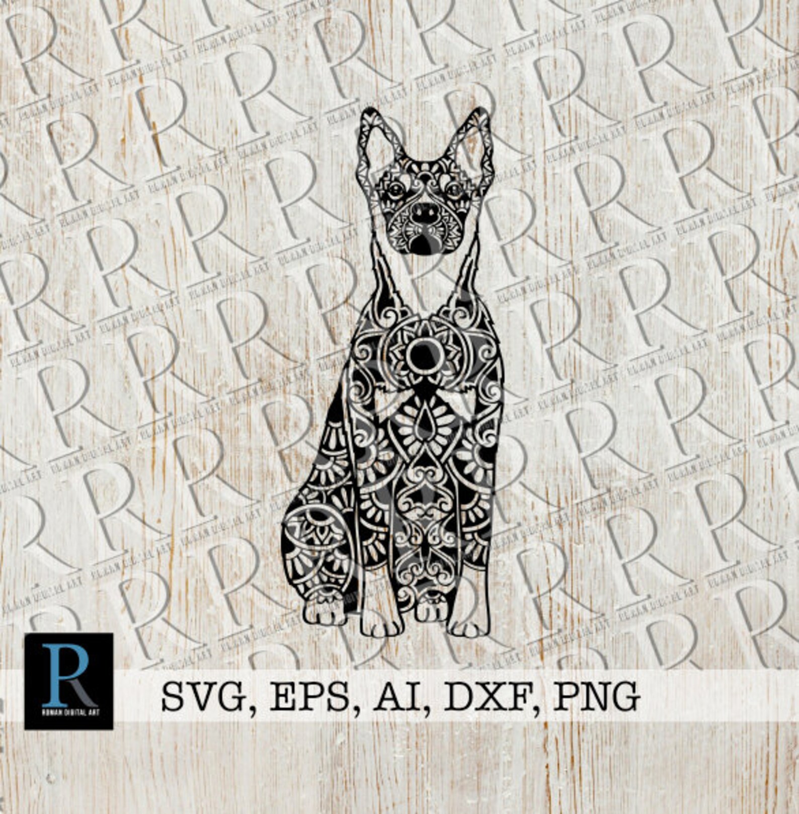 Zentangle Heeler SVG Blue Heeler SVG Australian Cattle Dog - Etsy Israel