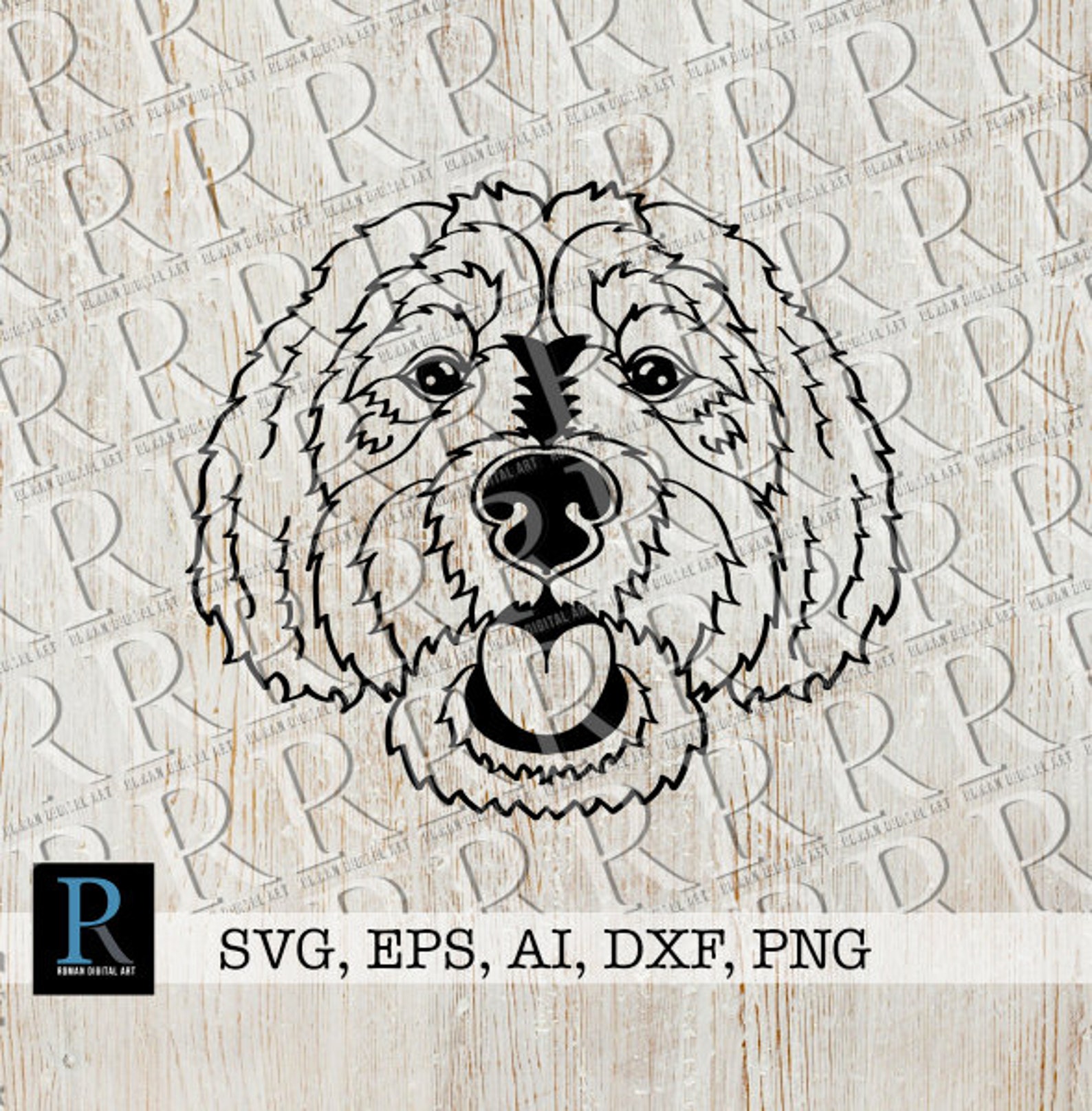 Golden Doodle Dog SVG File Goldendoodle Cut File Labradoodle - Etsy