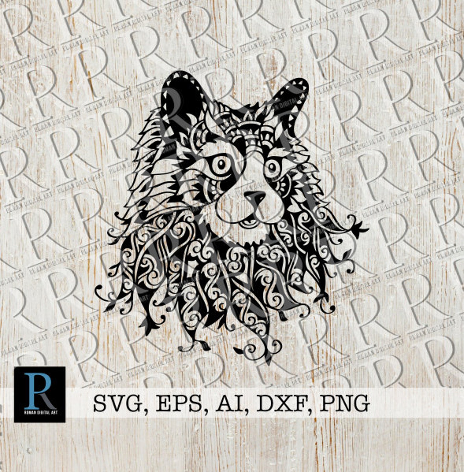 Zentangle Cat SVG Mandala Cat SVG Cat Clipart Mandala - Etsy