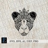 Mandala Giraffe SVG, Zentangle Giraffe SVG, Giraffe SVG File, Giraffe ...
