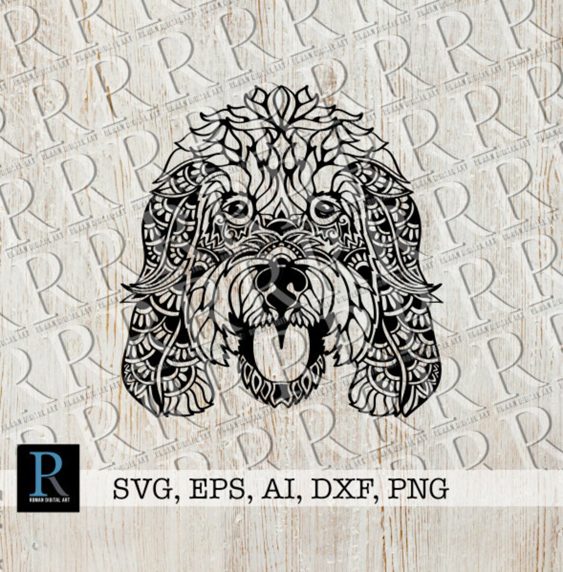 Cockapoo SVG File Mandala Cockapoo SVG Zentangle Cockapoo - Etsy