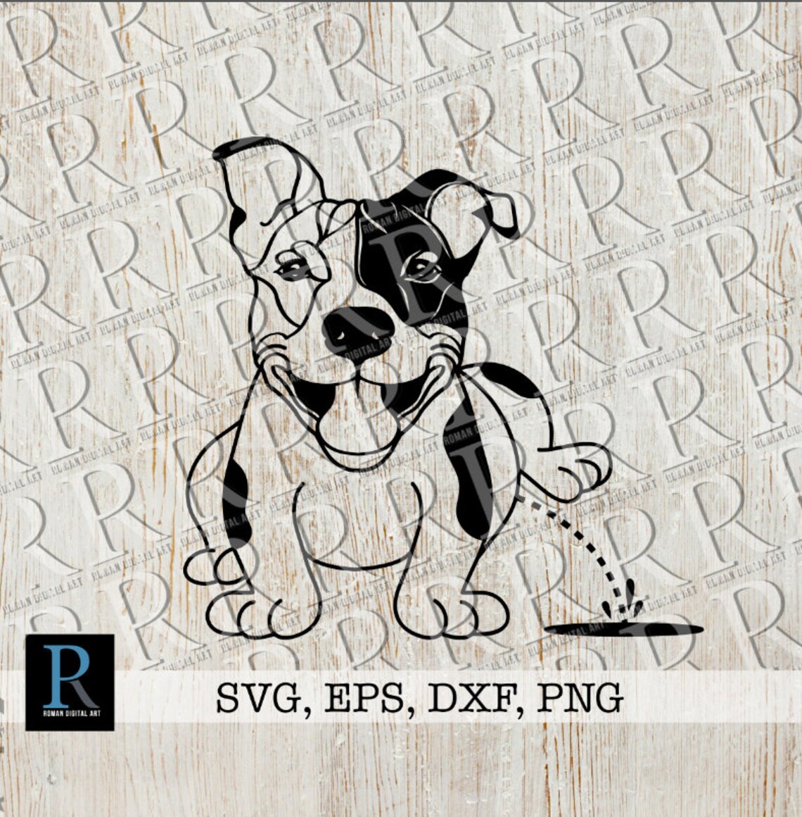 Pitbull SVG Cricut File Pitbull Peeing SVG Funny Pitbull Cut | Etsy