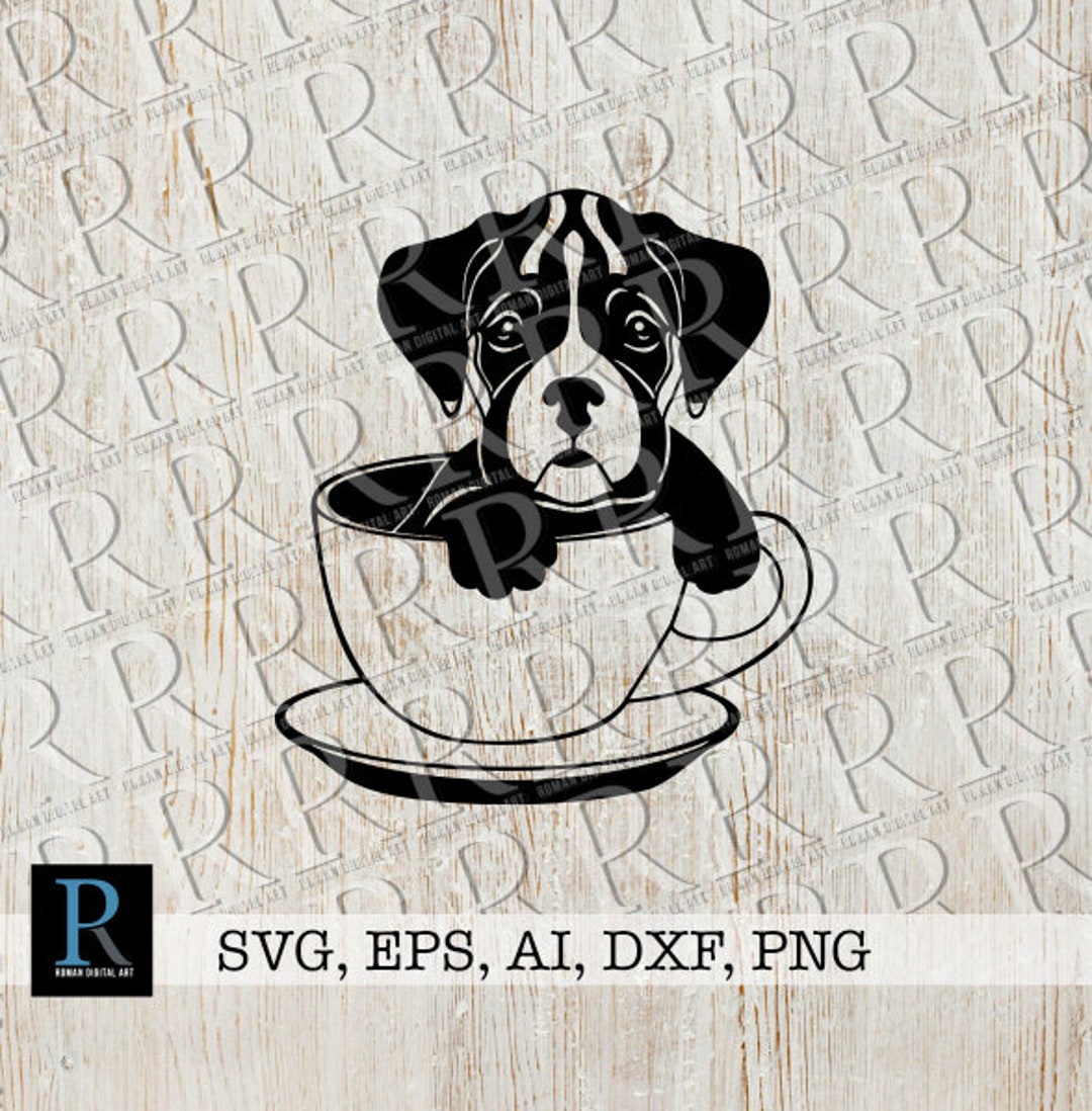 Boxer Dog SVG, Boxer Dog Cut File, Boxer Dog Cricut, Boxer Dog ...