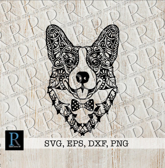 Corgi Mandala SVG Corgi Cut File Dog Mandala Corgi SVG - Etsy