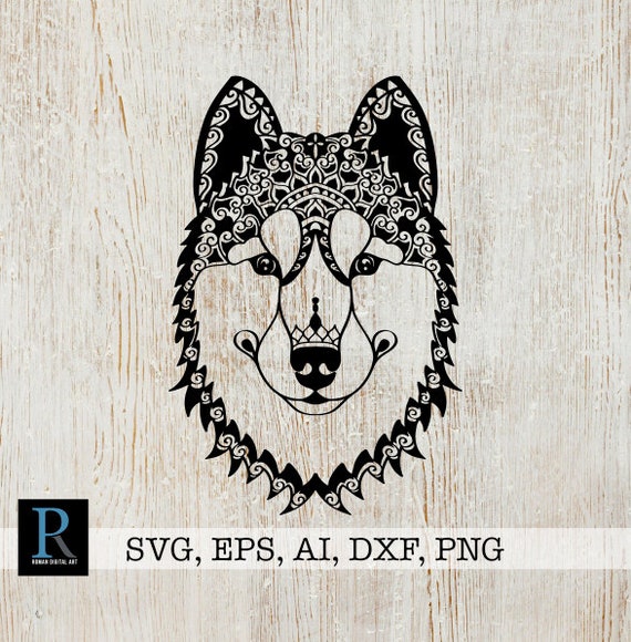 Mandala Siberian Husky SVG Zentangle Siberian Husky SVG - Etsy