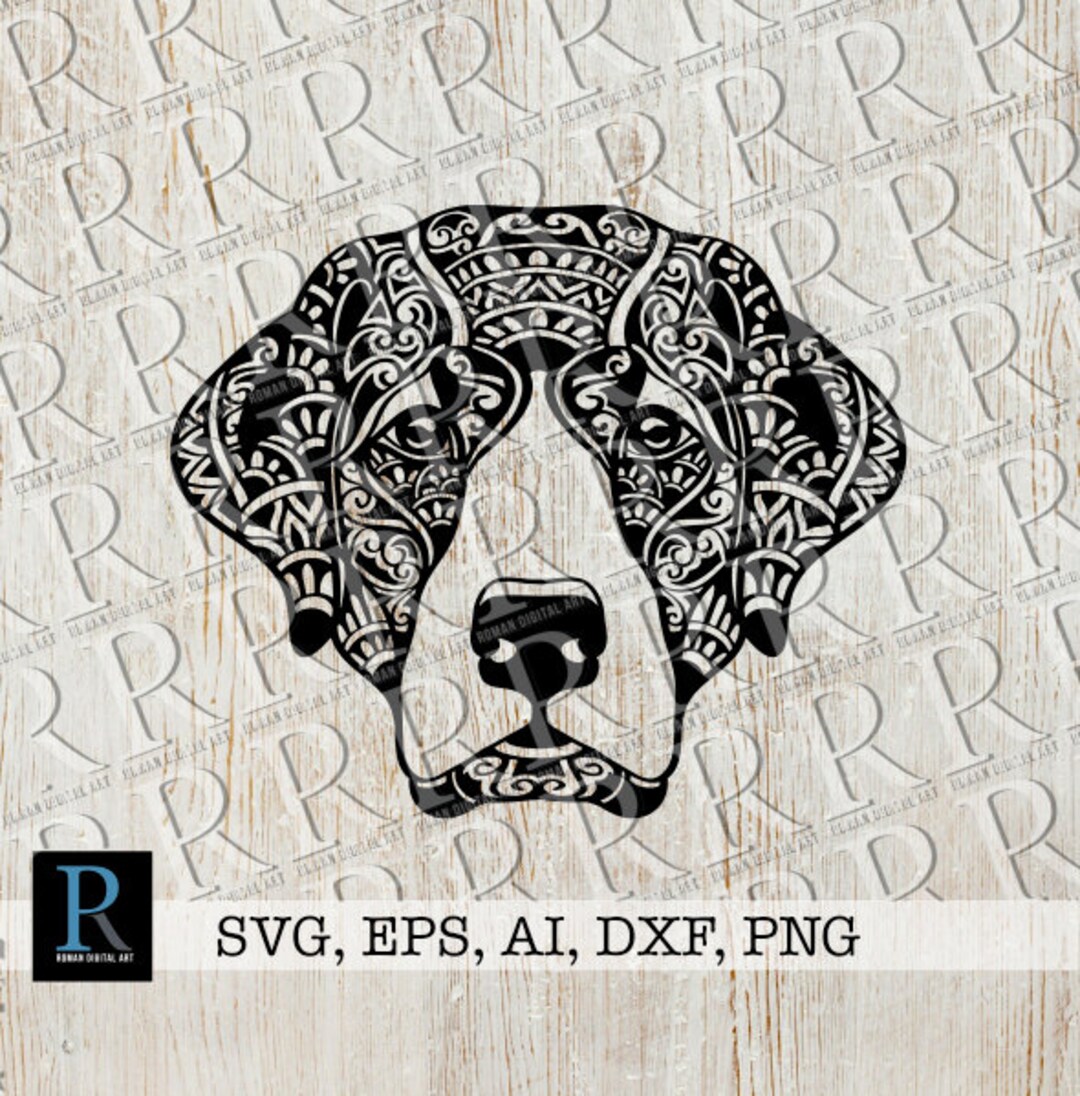 Zentangle Labrador SVG File, Mandala Labrador SVG, Labrador SVG Cut ...
