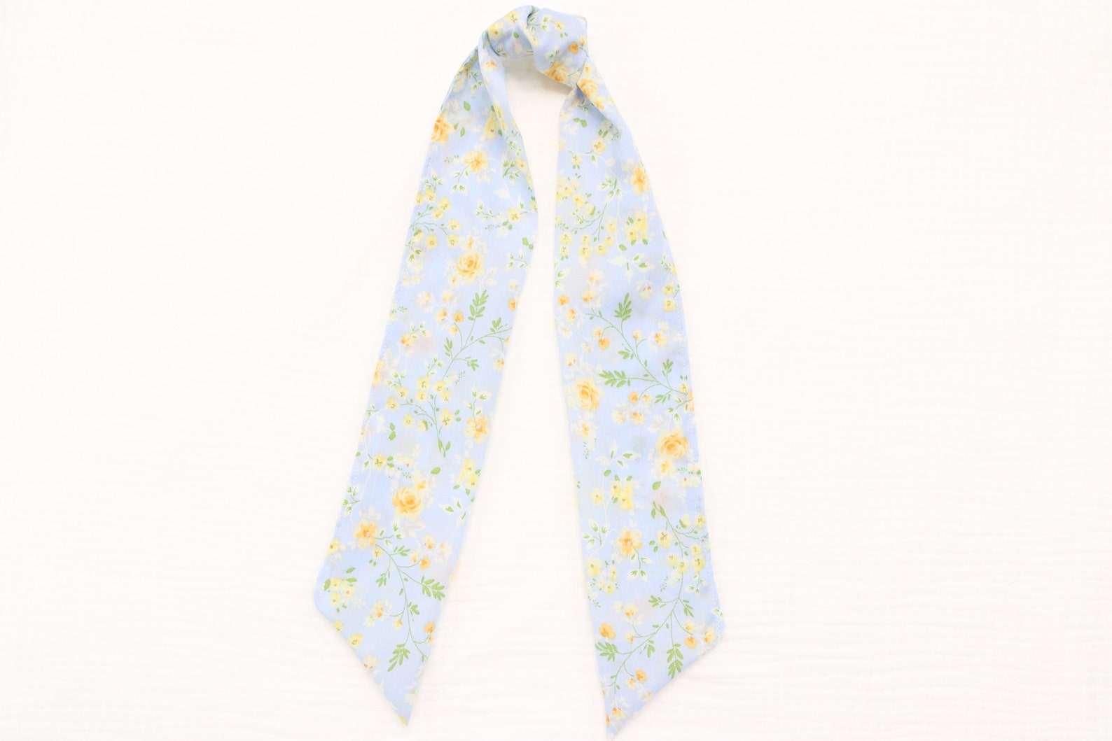 Long Tail Scarf Floral Hair Scarf Head Scarf Chiffon - Etsy