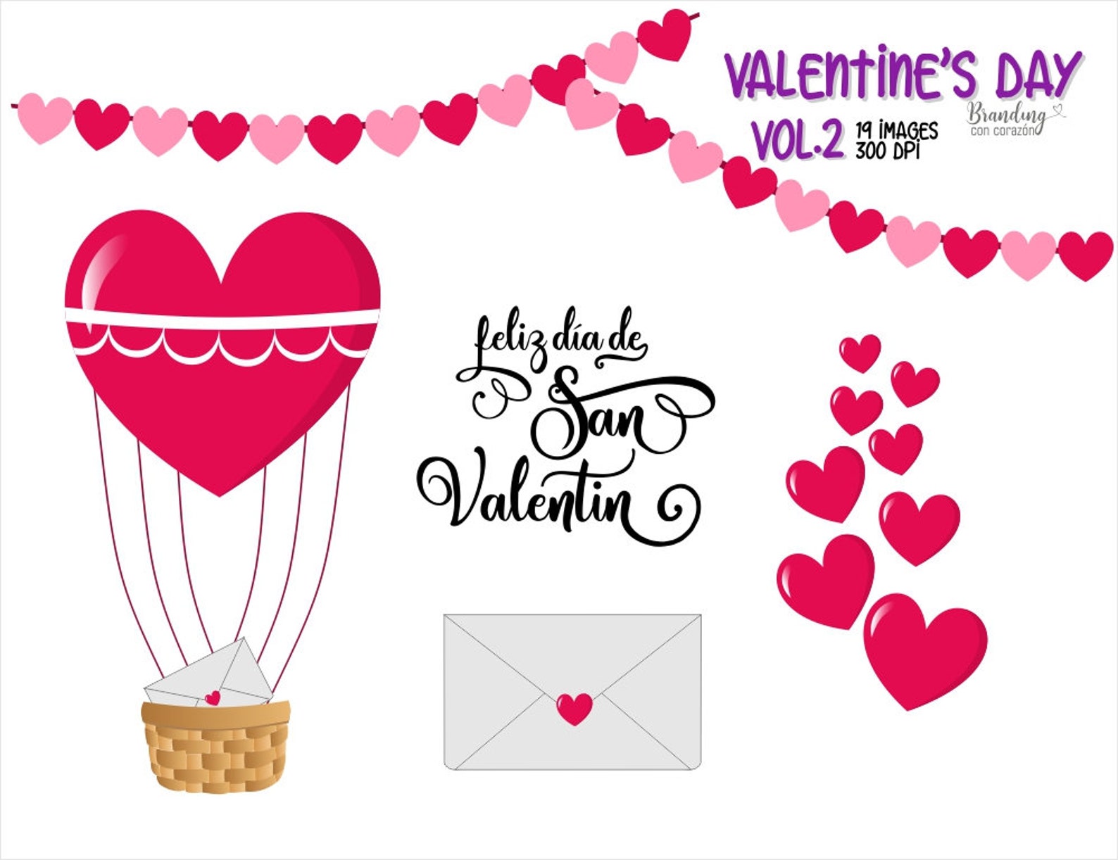 SAN VALENTIN Bicicleta flores globos corazones. Imágenes - Etsy España