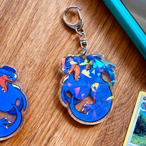 Pokemon: Garchomp [CHARM + STICKER] - Etsy