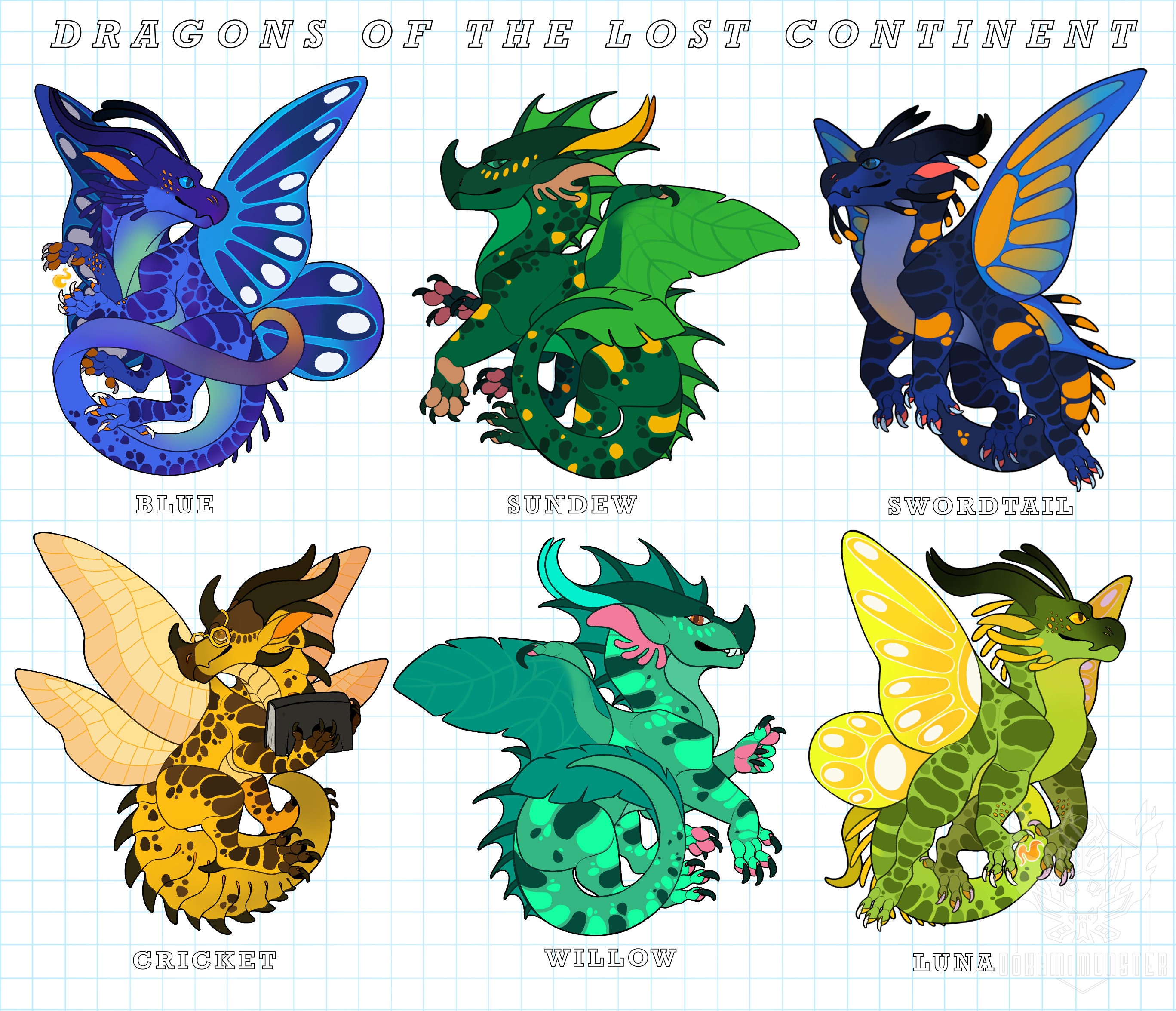 Wings of Fire: Dragons of the Lost Continent [CHARMS] - Etsy