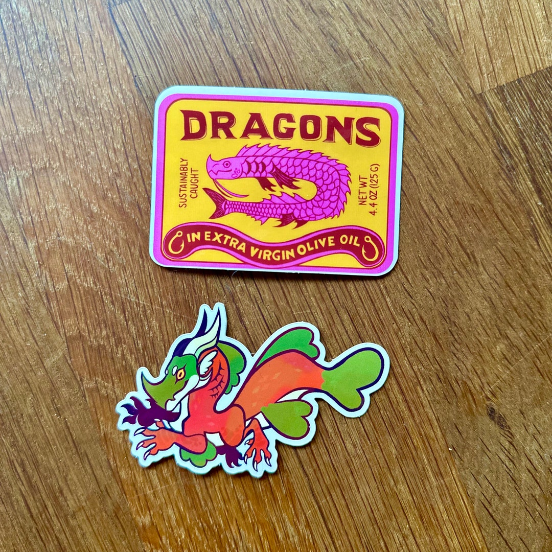 Fish Dragons [STICKER] - Etsy