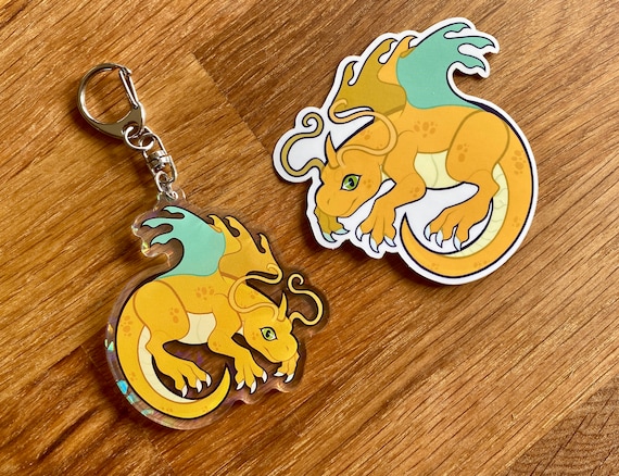 Pokemon: Dragonite CHARM STICKER | Etsy