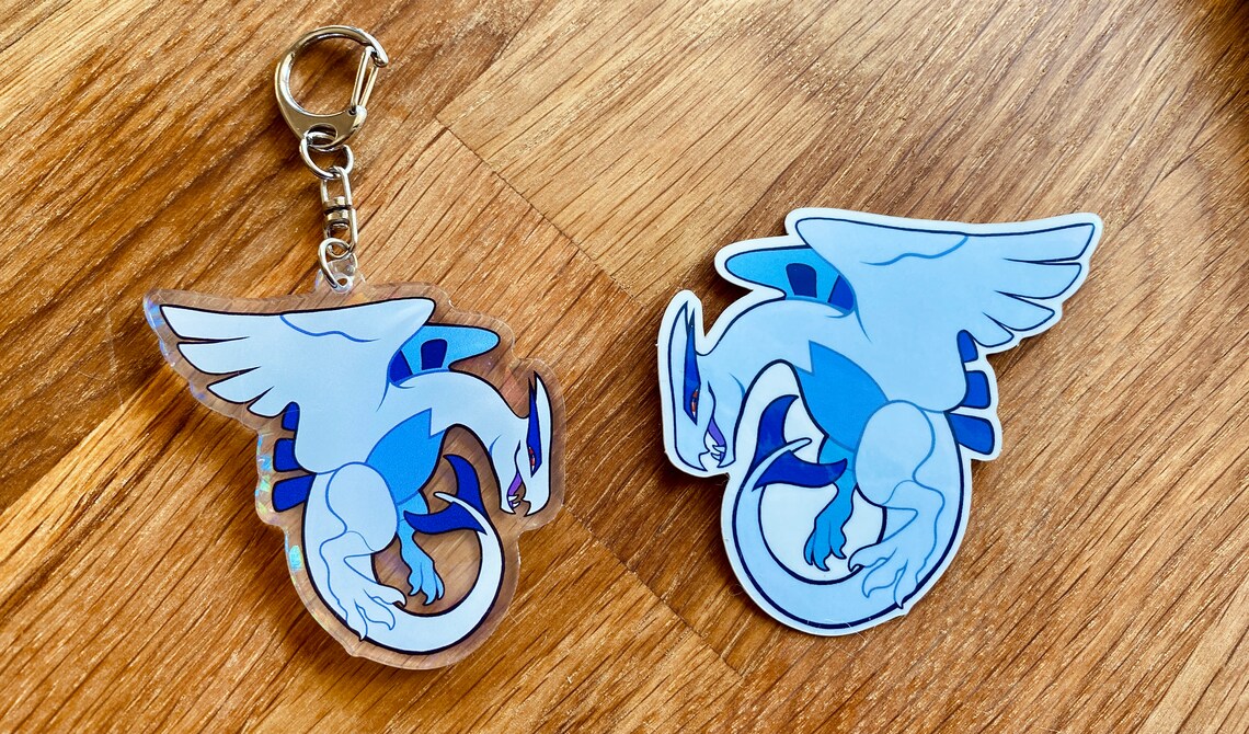 Pokemon: Lugia CHARM STICKER - Etsy