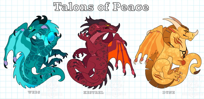 Wings of Fire: Talons of Peace CHARMS - Etsy